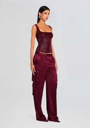 Retrofete Marzia Embellished Top - Port