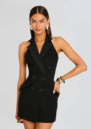 SANS FAFF Juniper Mini Dress - Black