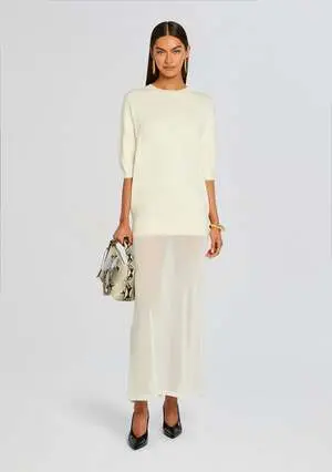 SEROYA Arwen Maxi Dress - Eggshell