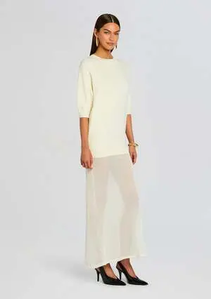SEROYA Arwen Maxi Dress - Eggshell