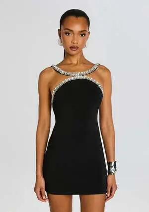 Retrofete Ailsa Embellished Dress - Black