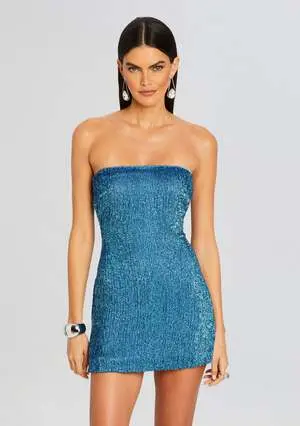 Retrofete Catherine Sequin Mini Dress - Periwinkle