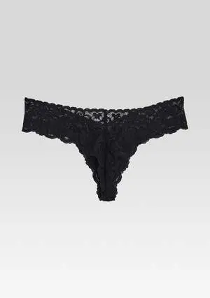 Commando Tulip Tanga Thong - Black