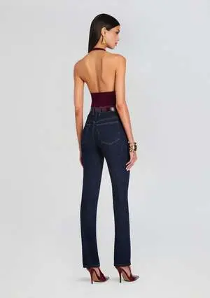 SANS FAFF Bamboo Halter Bodysuit - Bordeaux