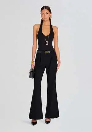 SANS FAFF Bamboo Halter Bodysuit - Black