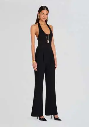 SANS FAFF Bamboo Halter Bodysuit - Black