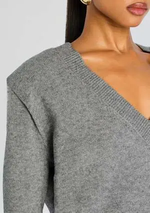 SEROYA Sylvie Sweater - Medium Grey
