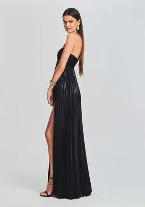 Retrofete Zoa Lamé Dress - Black