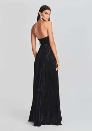 Retrofete Zoa Lamé Dress - Black