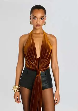 SEROYA Vika Velvet Bodysuit