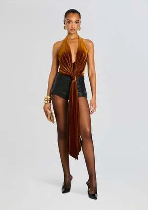SEROYA Vika Velvet Bodysuit