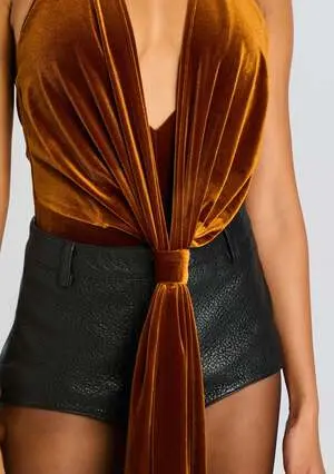 SEROYA Vika Velvet Bodysuit
