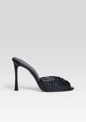 Retrofete Alonia Embellished Sandal Black/black