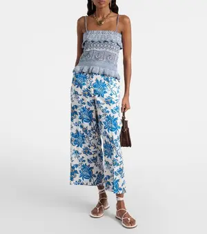Etro Printed Wide-leg Pants