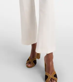 Etro Linen Bootcut Pants