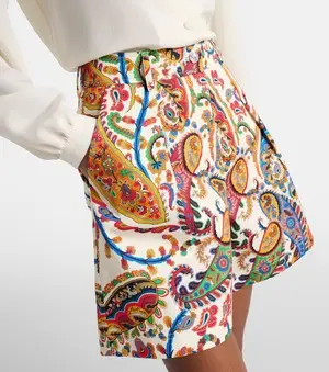Etro Cotton-blend Jacquard Bermuda Shorts