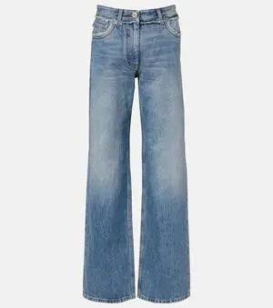 Versace Mid-rise Wide-leg Jeans