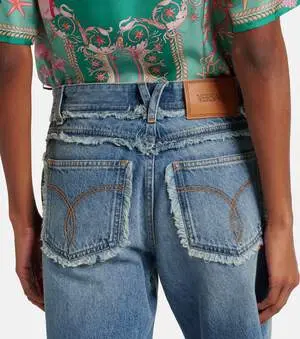 Versace Mid-rise Wide-leg Jeans