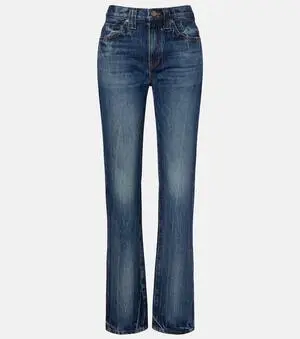 Khaite Farley High-rise Straight Jeans - Blue