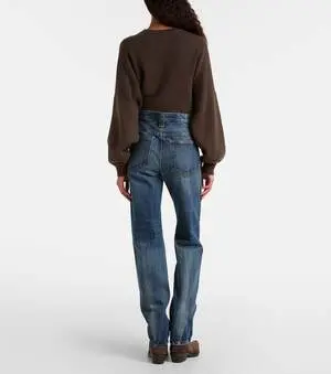 Khaite Farley High-rise Straight Jeans - Blue
