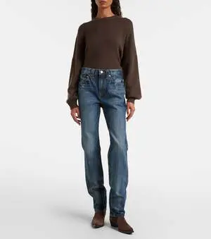 Khaite Farley High-rise Straight Jeans - Blue