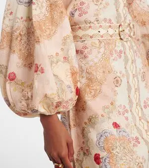 Zimmermann Daylight Printed Linen Minidress