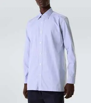 Charvet Checked Cotton Poplin Shirt