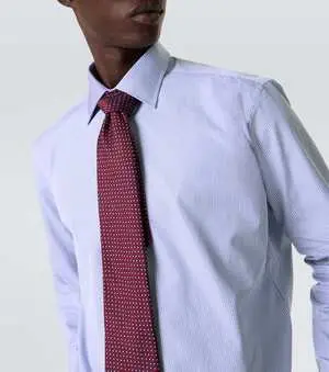 Charvet Checked Cotton Poplin Shirt