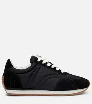 TOTEME Suede-trimmed Sneakers