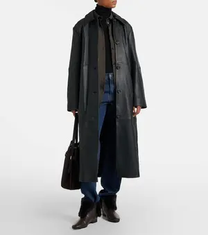 TOTEME Shearling-lined Leather Ankle Boots