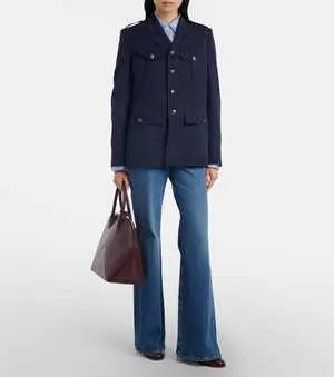 7 For All Mankind Retro Flare Mid-rise Jeans - Blue