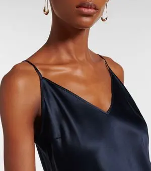 JOSEPH Clea Silk Satin Camisole - Blue