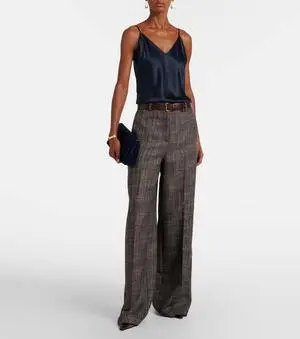 JOSEPH Clea Silk Satin Camisole - Blue