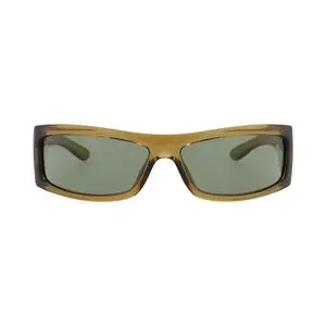 Gucci Shield-frame Injection Sunglasses - Brown