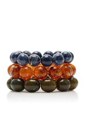 BEN-AMUN Set-of-three Beaded Bracelets