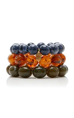 BEN-AMUN Set-of-three Beaded Bracelets