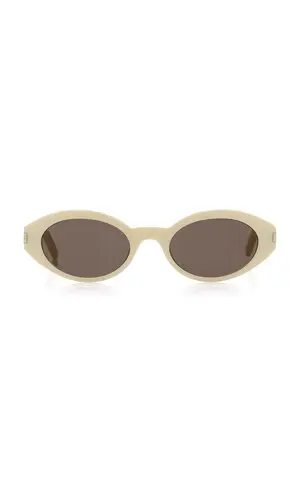 Saint Laurent Cat-eye Acetate Sunglasses - White