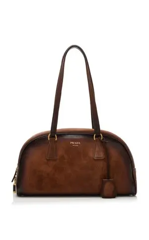 Prada Medium Suede Bowling Bag