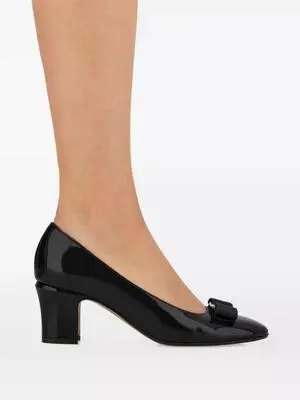 FERRAGAMO Vara Bow-detail Pumps - Black