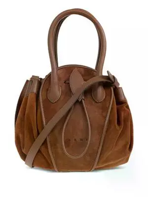 Marni Small Tulipea Leather Tote Bag