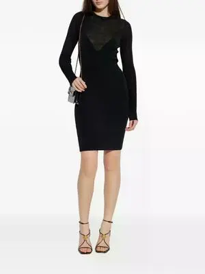 Versace Medusa-detail Long-sleeve Mini Dress