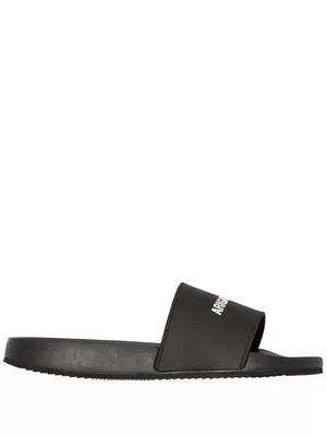 Axel Arigato Logo Print Slides - Black
