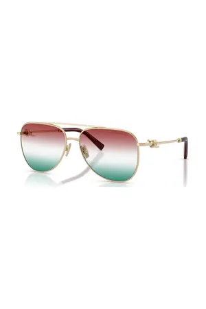 TIFFANY SUNGLASS HUT Tiffany & Co. Pilot Sunglasses - Green