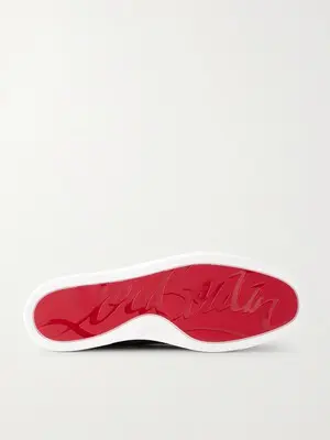 CHRISTIAN LOUBOUTIN St Louis Suede Slip-on Sneakers