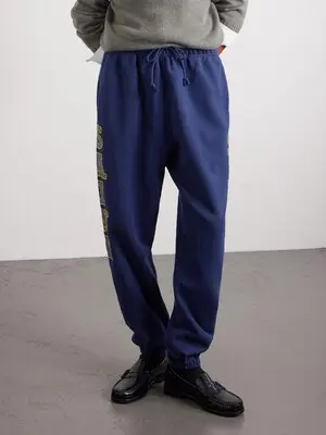 SAINT MXXXXXX Saint College Logo-print Cotton-jersey Sweatpants