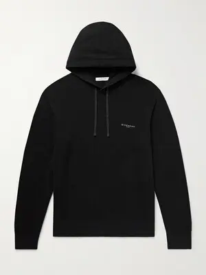 Givenchy Wool And Cashmere-blend Hoodie With Logo