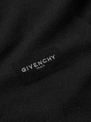 Givenchy Wool And Cashmere-blend Hoodie With Logo