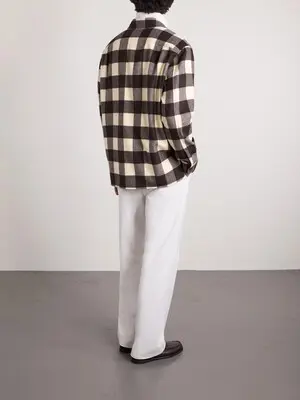 Ralph Lauren Purple Label Gable Checked Wool Shirt