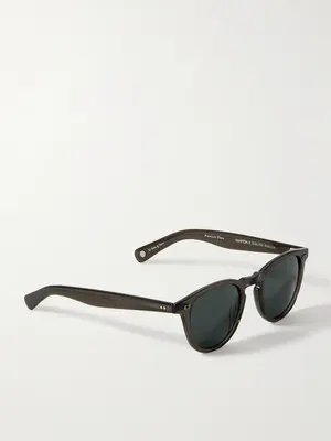 Garrett Leight Ace D-frame Sunglasses - Black