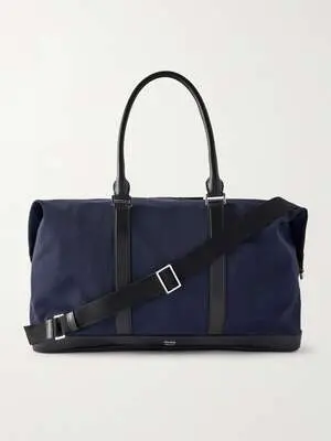 TOM FORD Leather-trimmed Recycled-nylon Weekend Bag